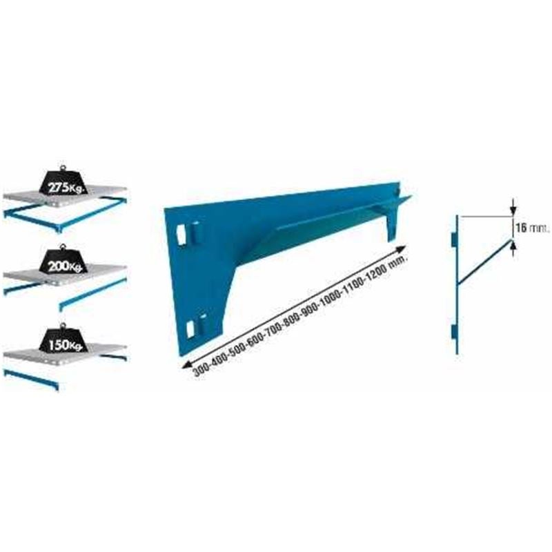 Estanteria LARGUERO SCLICK 900 AZUL - 40220090015 - Simon Rack | Leroy ...