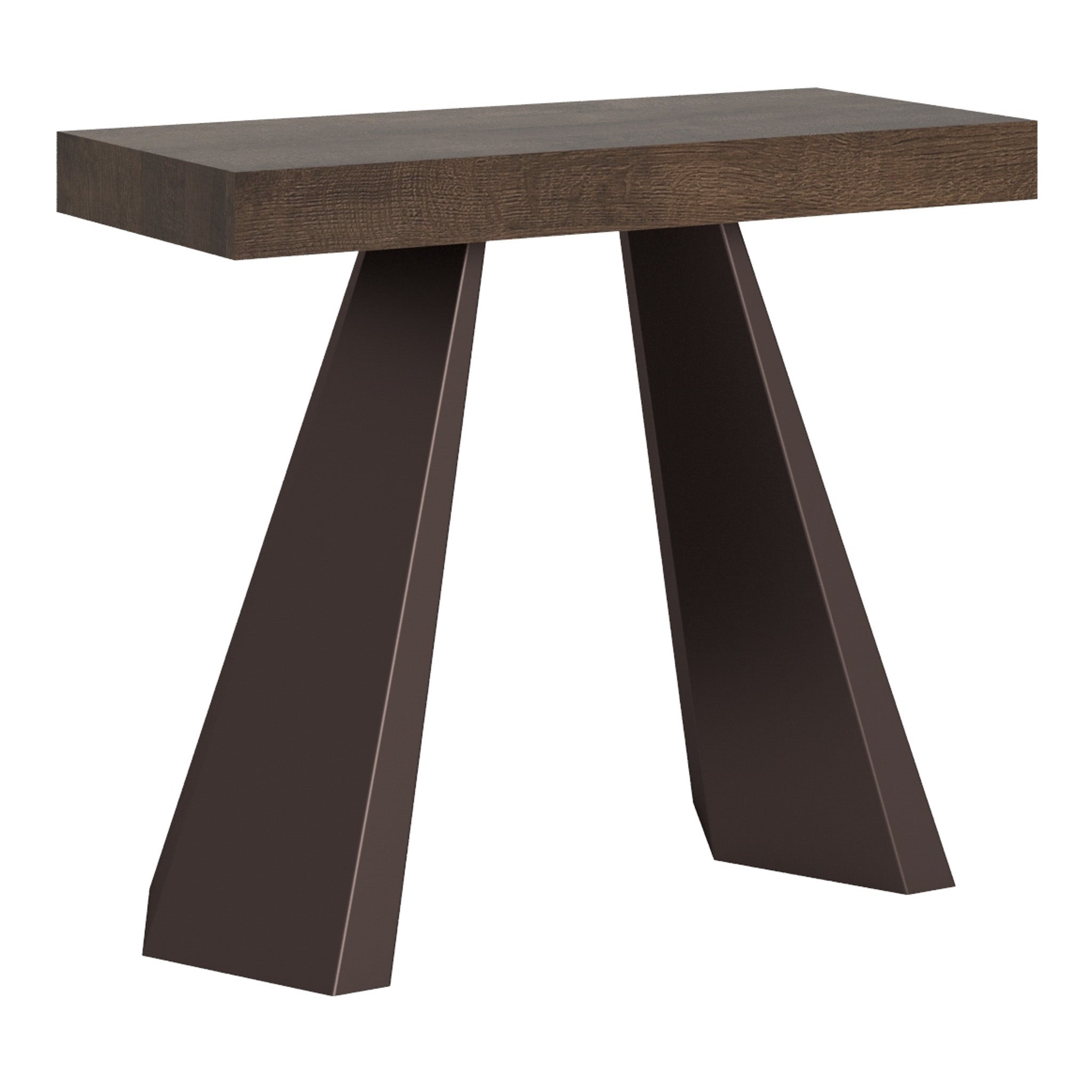 Console extensible 90x40/196 cm Diamante Small Premium Noyer cadre Ours ...