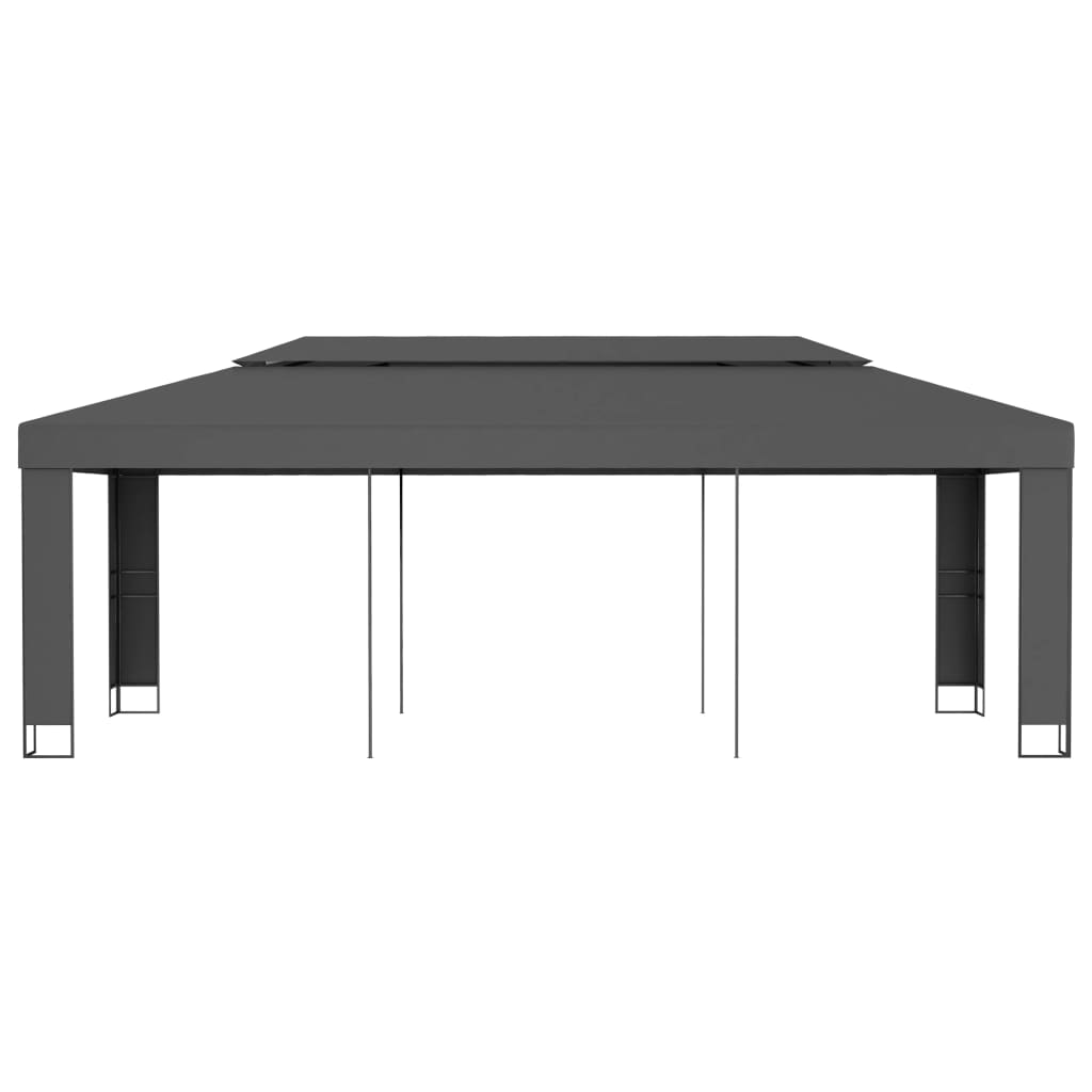 Pavillon à double toit gris anthracite 3x6 m - COMFORTXL | Leroy Merlin
