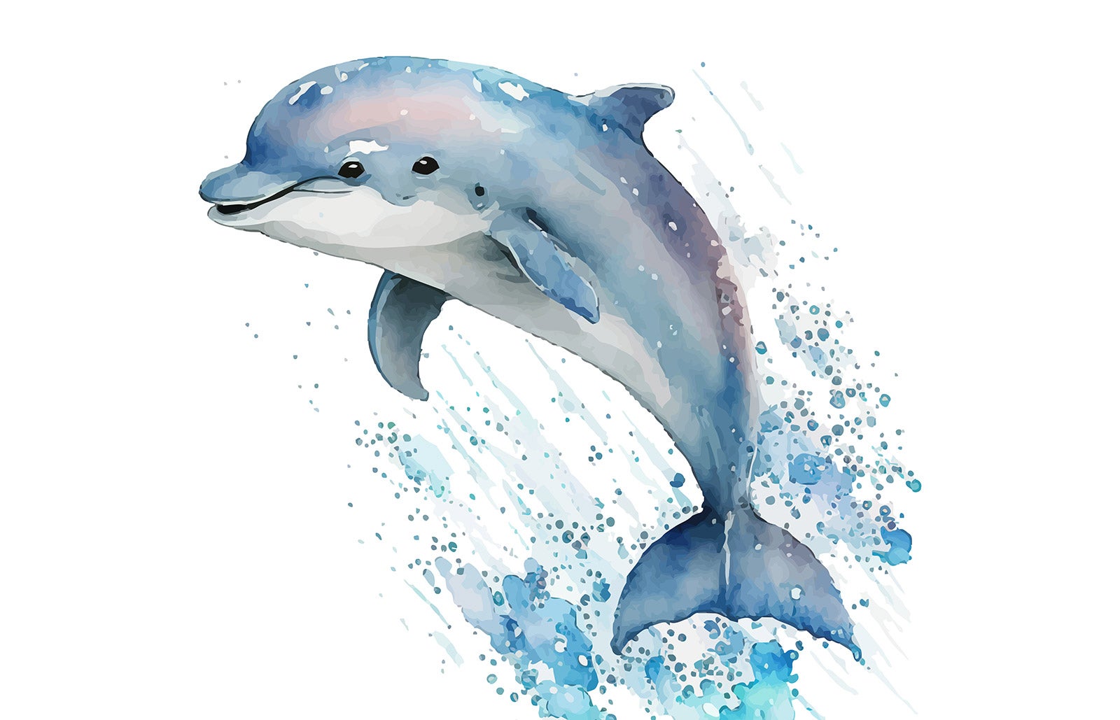 Papel pintado panorámico Infantil - Delfín - Ancho 325 cm x Altura 209 ...