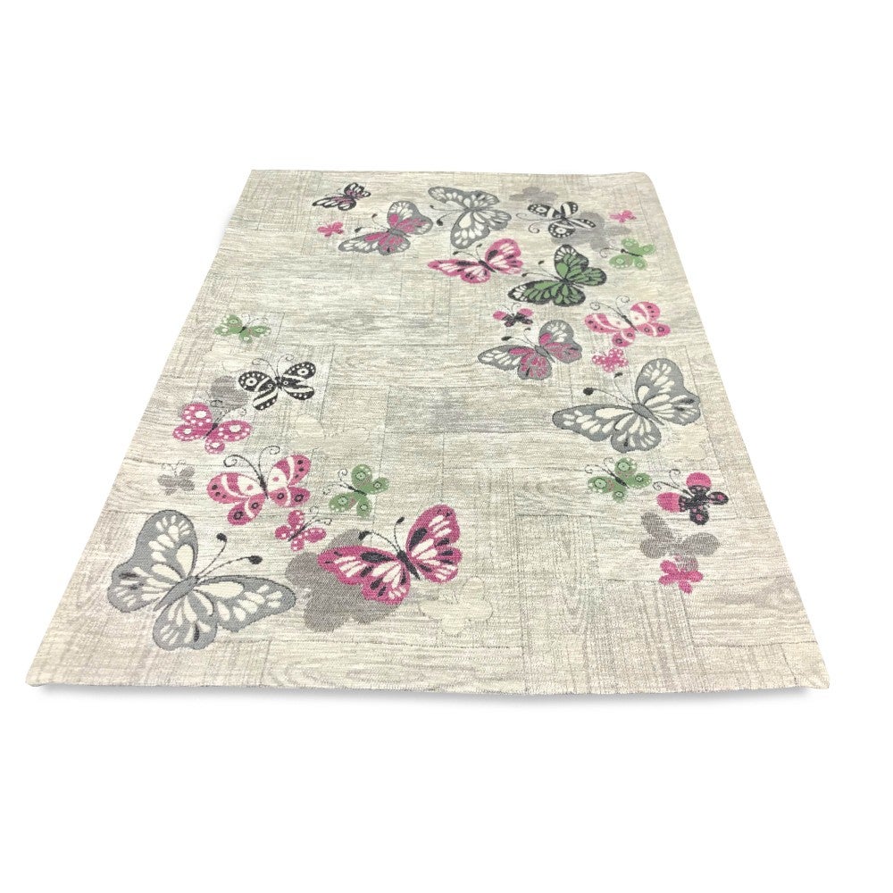 ANTIDÉRAPANT TAPIS PAPILLONS ROSE Cm. 55x80 | Leroy Merlin