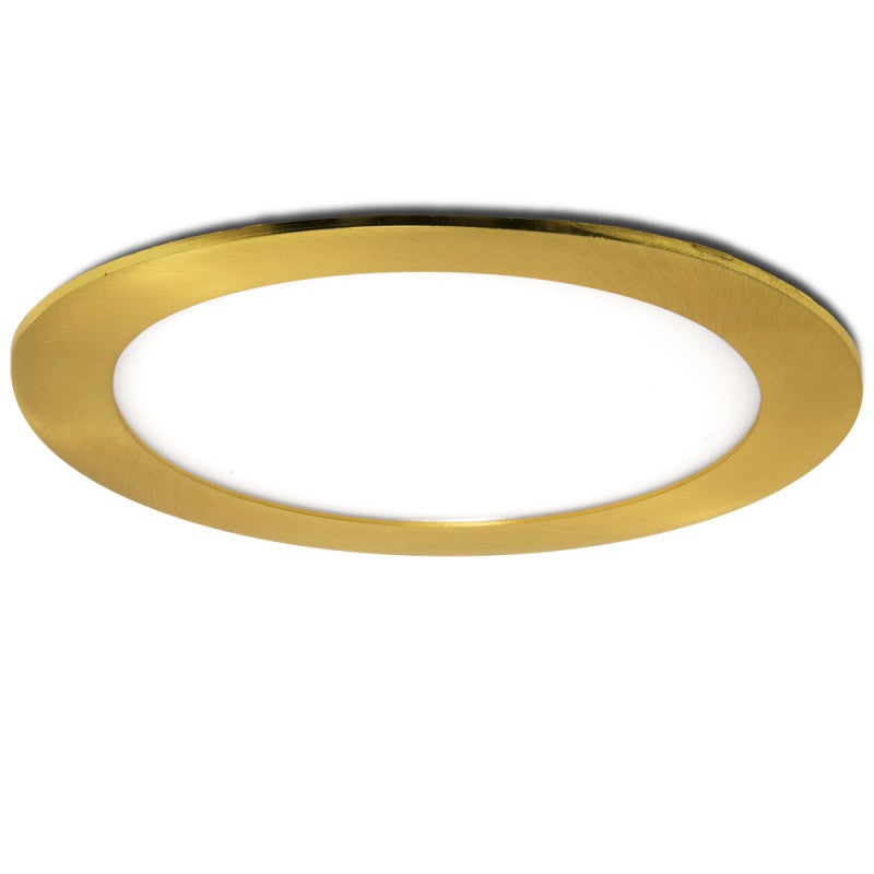 Plaque LED 18W 1217Lm 2700ºK Circulaire Doré 50 000H [GL-CL-R18N-G-WW ...