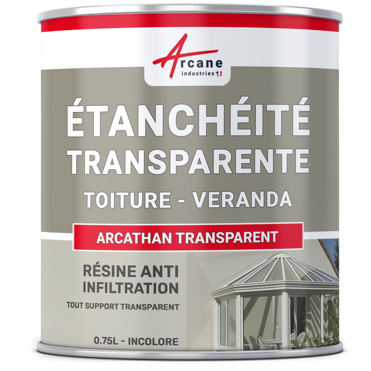 Étanchéité transparente véranda tuile verre polycarbonate peinture ...