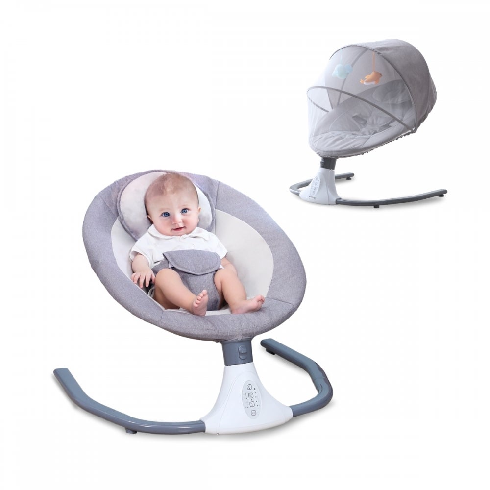 Hamaca Mecedora Mobiclinic Velocidad Ajustable Barra de Música y ...