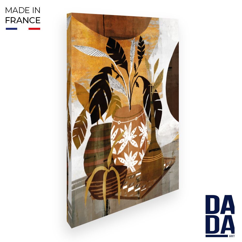 Toile Pots plantes / 75x112cm / Fabriqué en France / DADA ART | Leroy ...