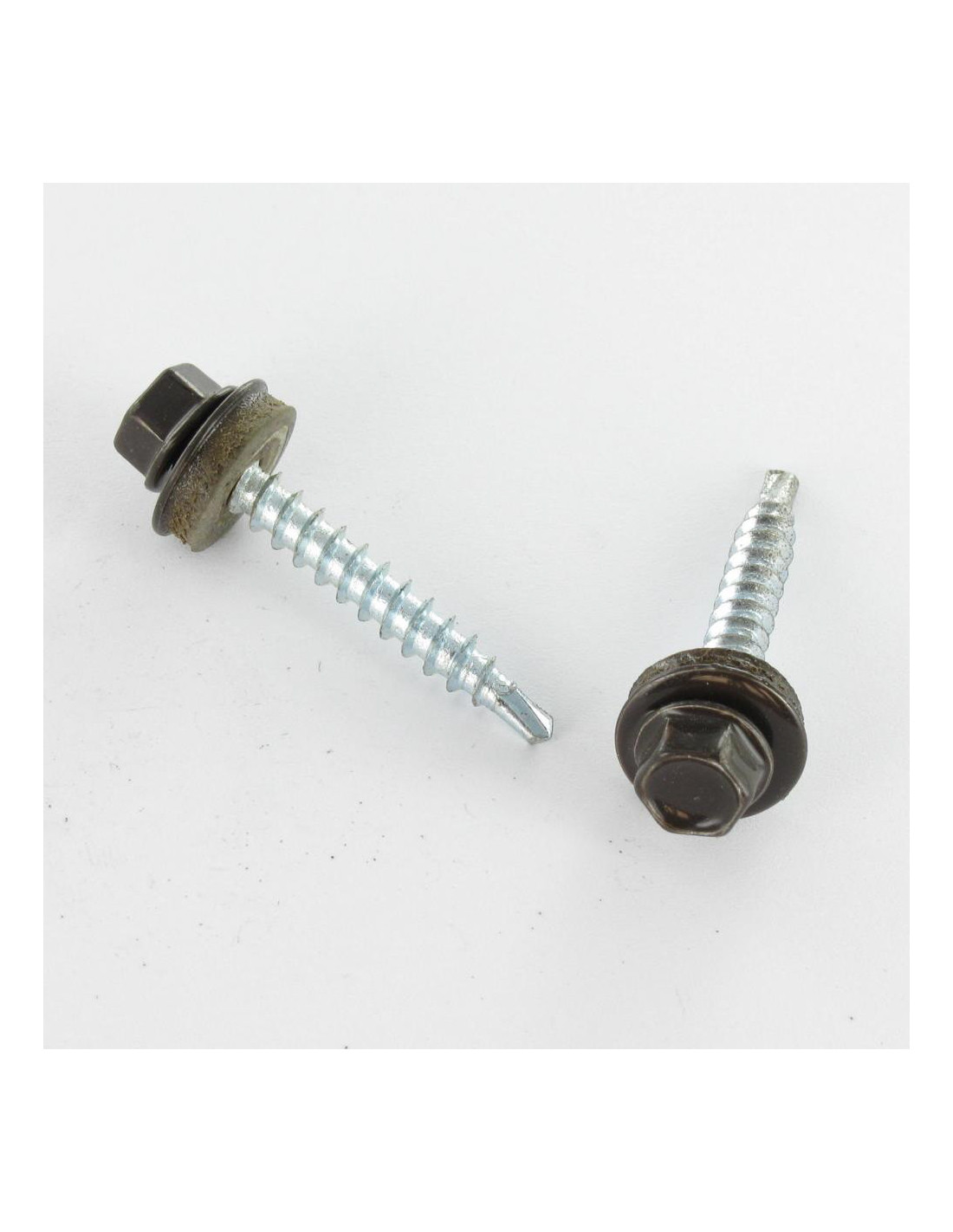 Vis autoperceuse Tête hexagonale TH 4.8X28 Rondelle d"étanchéite avec joint néoprene EPDM Acier ...