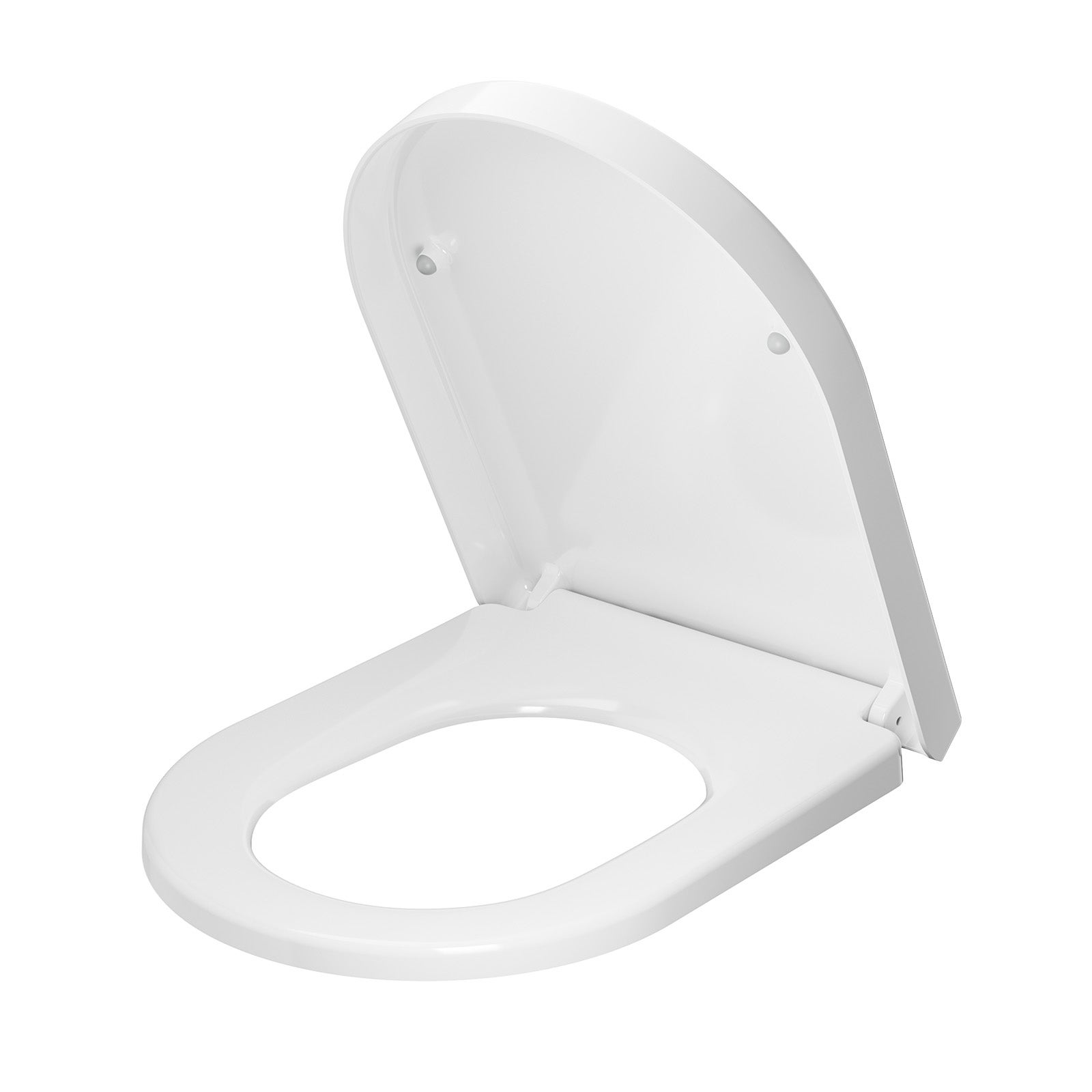 Sedile WC DERW max a forma di D, sedile WC in polipropilene, sedile WC ...