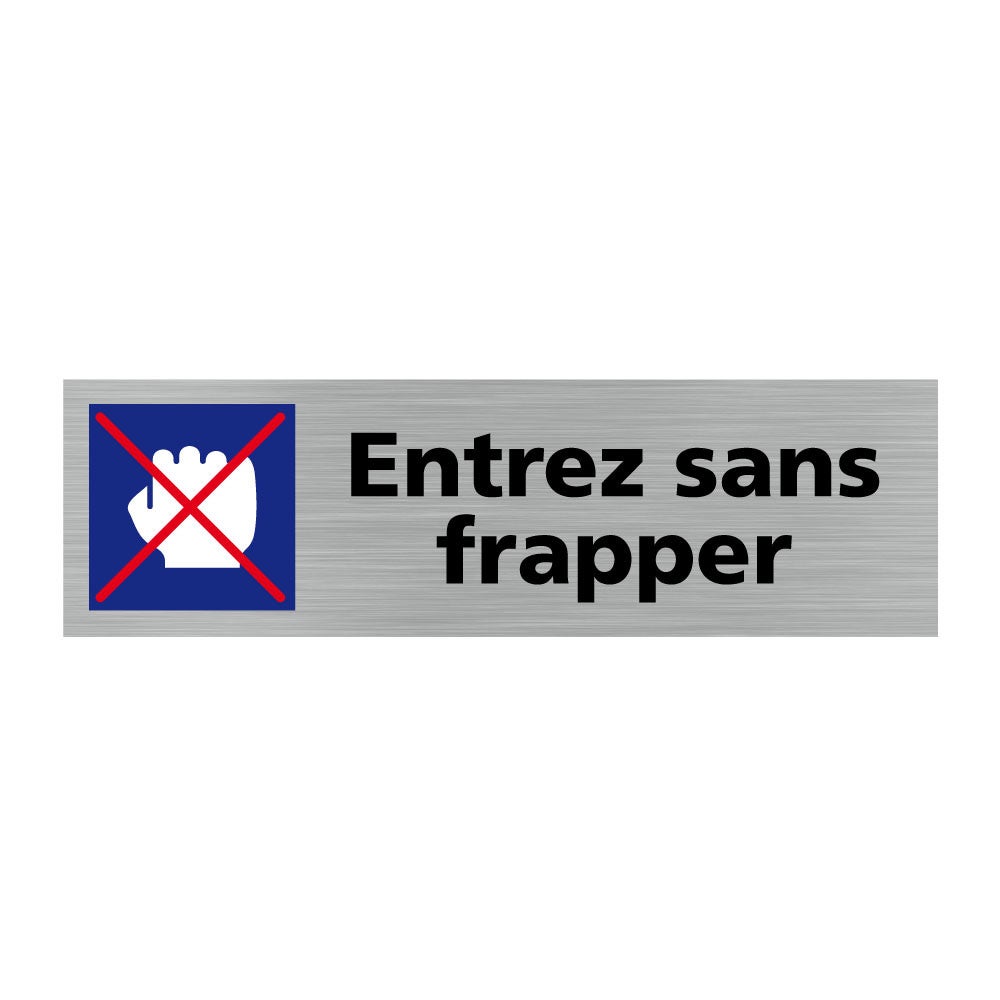 Pictogramme ENTREZ SANS FRAPPER (Q0316) Matière Adhesif | Leroy Merlin