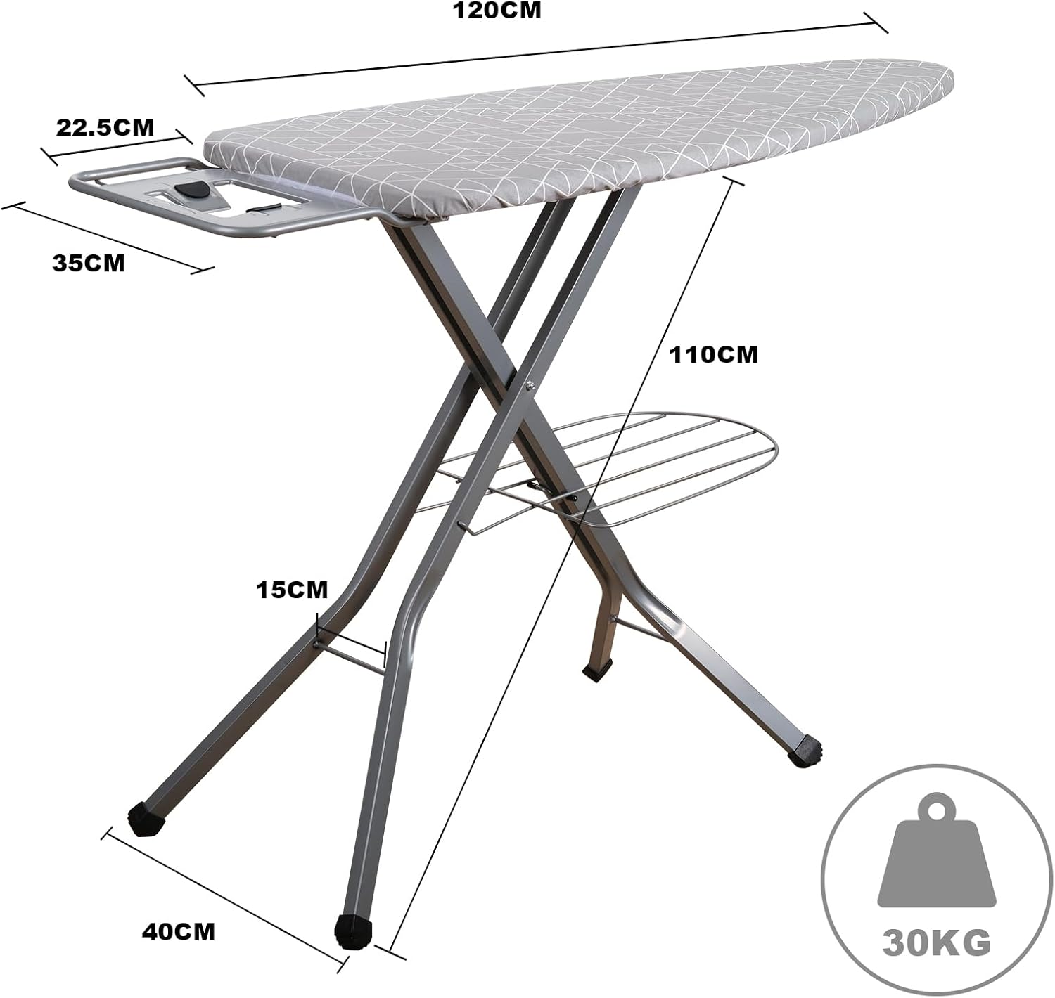 STANEW Table a Repasser,Planche a repasser Pliable,Pour Centrale Vapeur ...