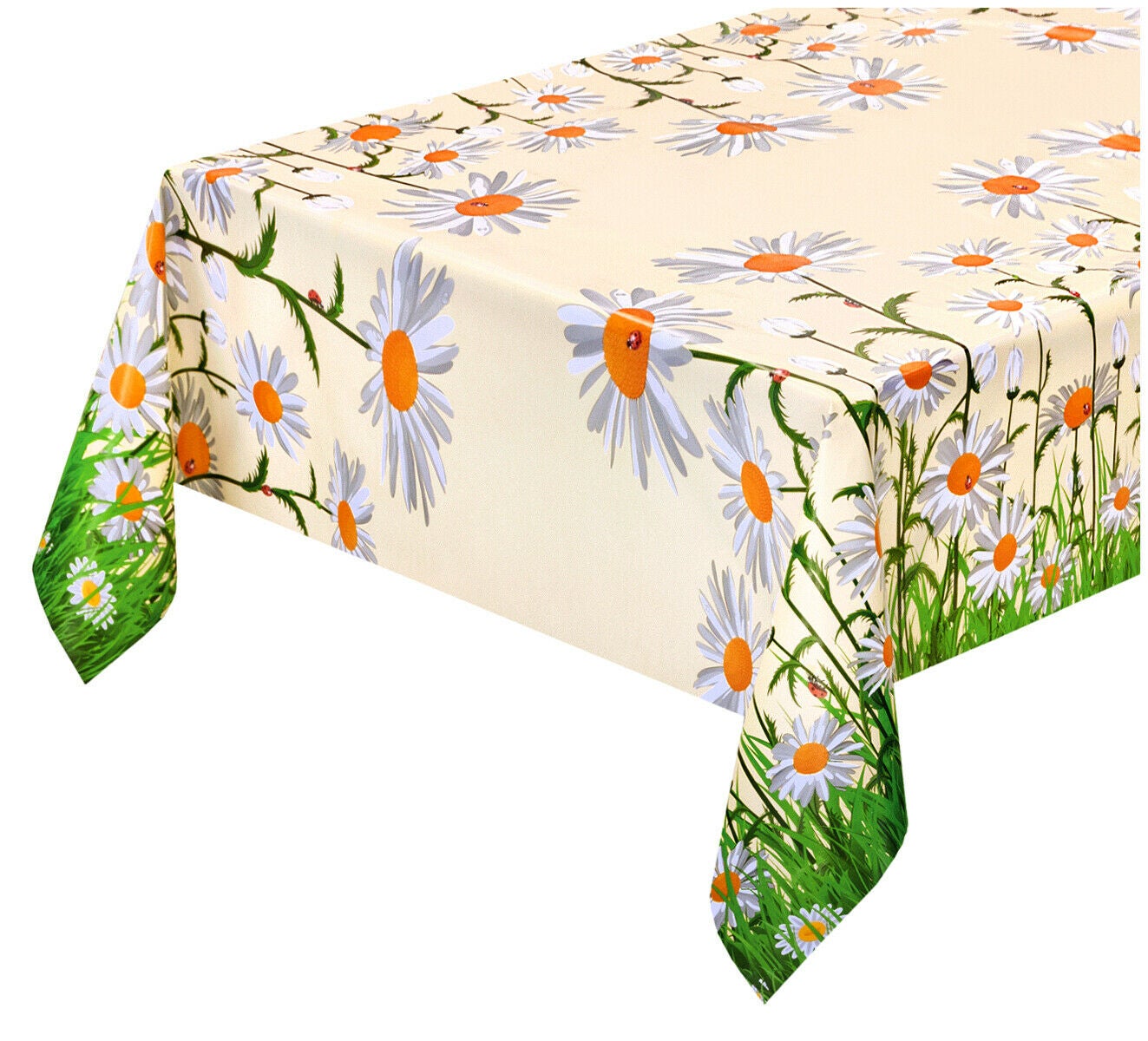 Nappe de Cuisine AntiTaches Moderne 140x280 cm Tissu Ciré Plastifié ...