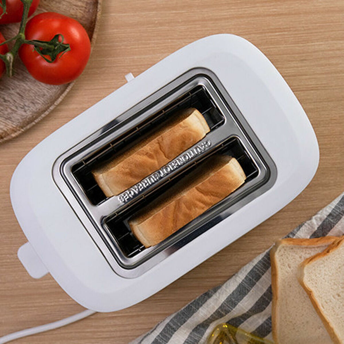 Cecotec Grille-pain Toast&Taste 9000 Double White en plastique avec 2 ...