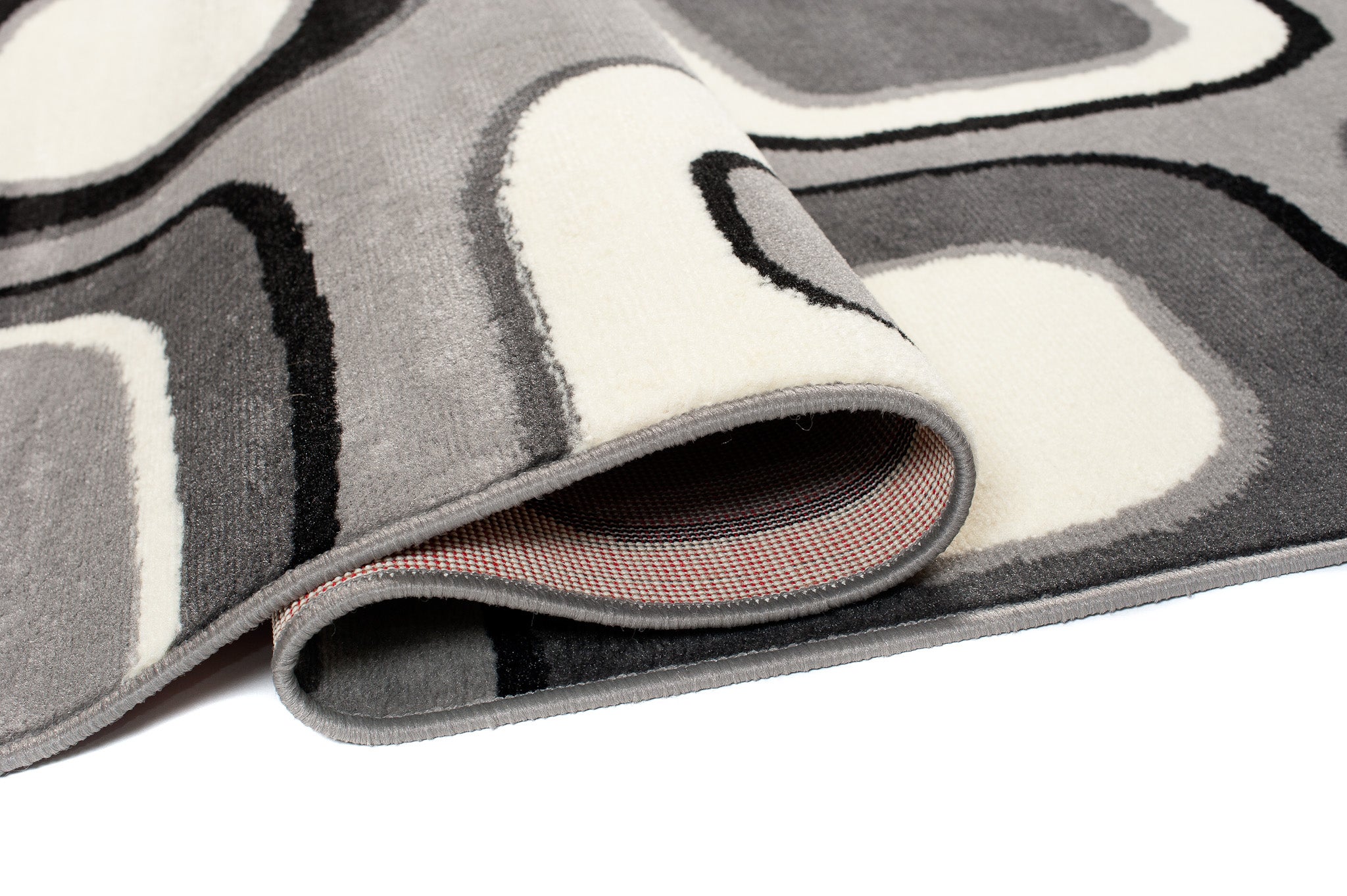 TAPISO Dream Tapis Salon Chambre Gris Clair Blanc Noir Géométrique ...