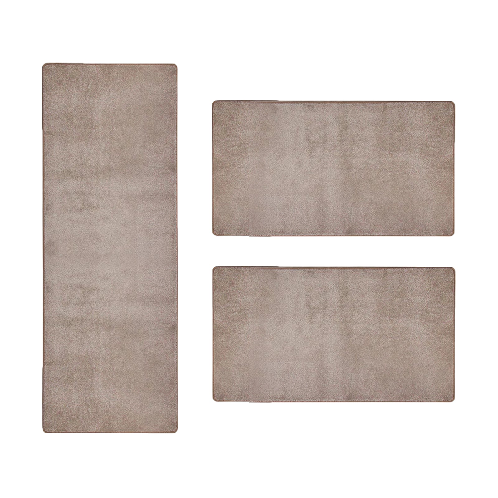KARAT >Descente de lit Sundae Beige 69 1 tapis 80 x 300 cm + 2 tapis 80 x 150 cm | Leroy Merlin