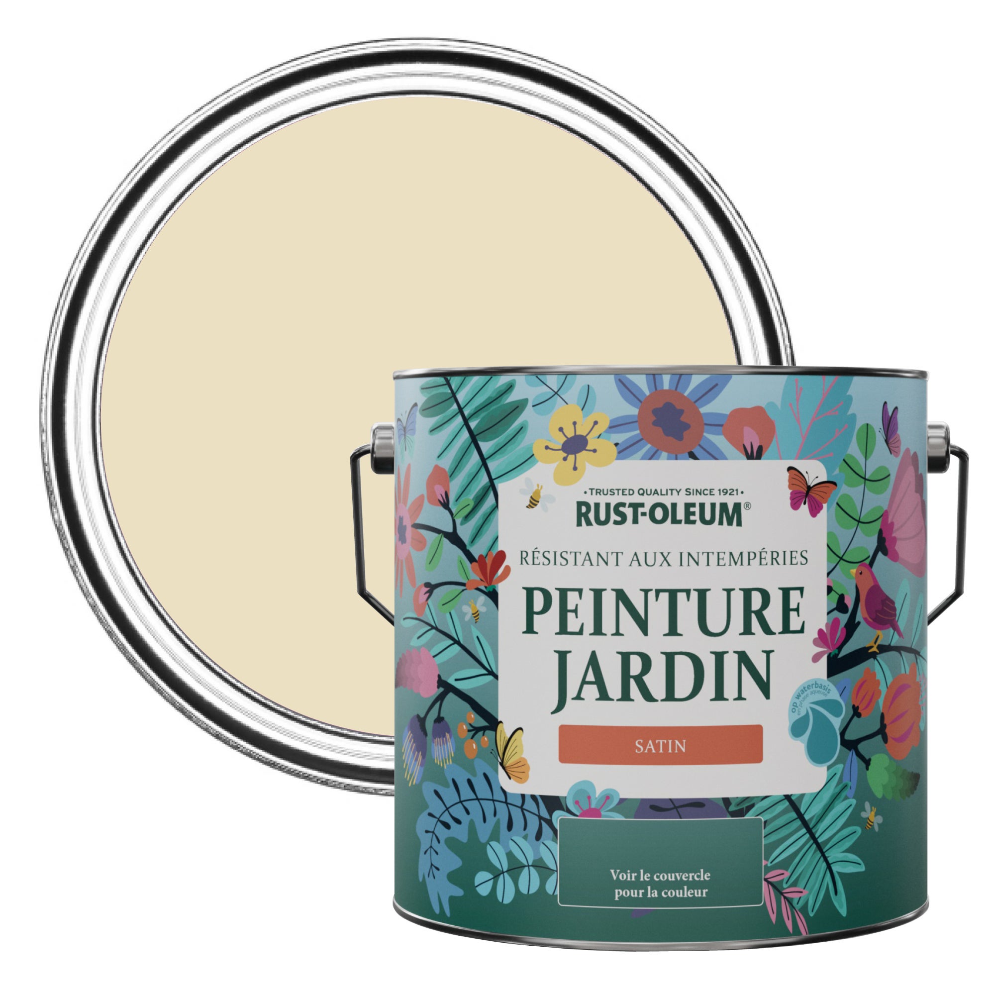 Rust-Oleum Peinture Beige Jardin, Finition Satinée - Plume 2,5 L ...