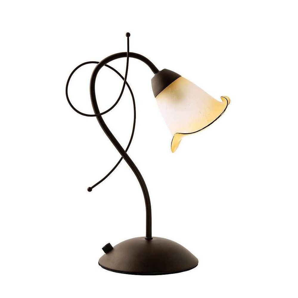 Modèle de table classique ADELFA marron 1 FABRILAMP clair | Leroy Merlin