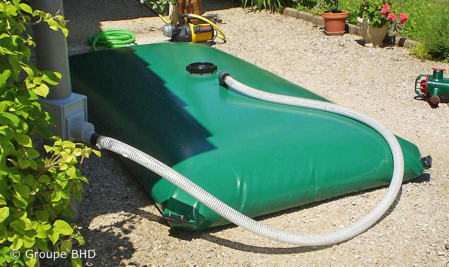 Citerne souple 2000 litres (2 m3) - Forme Carrée (2,68 m x 2,21 m x 0 ...