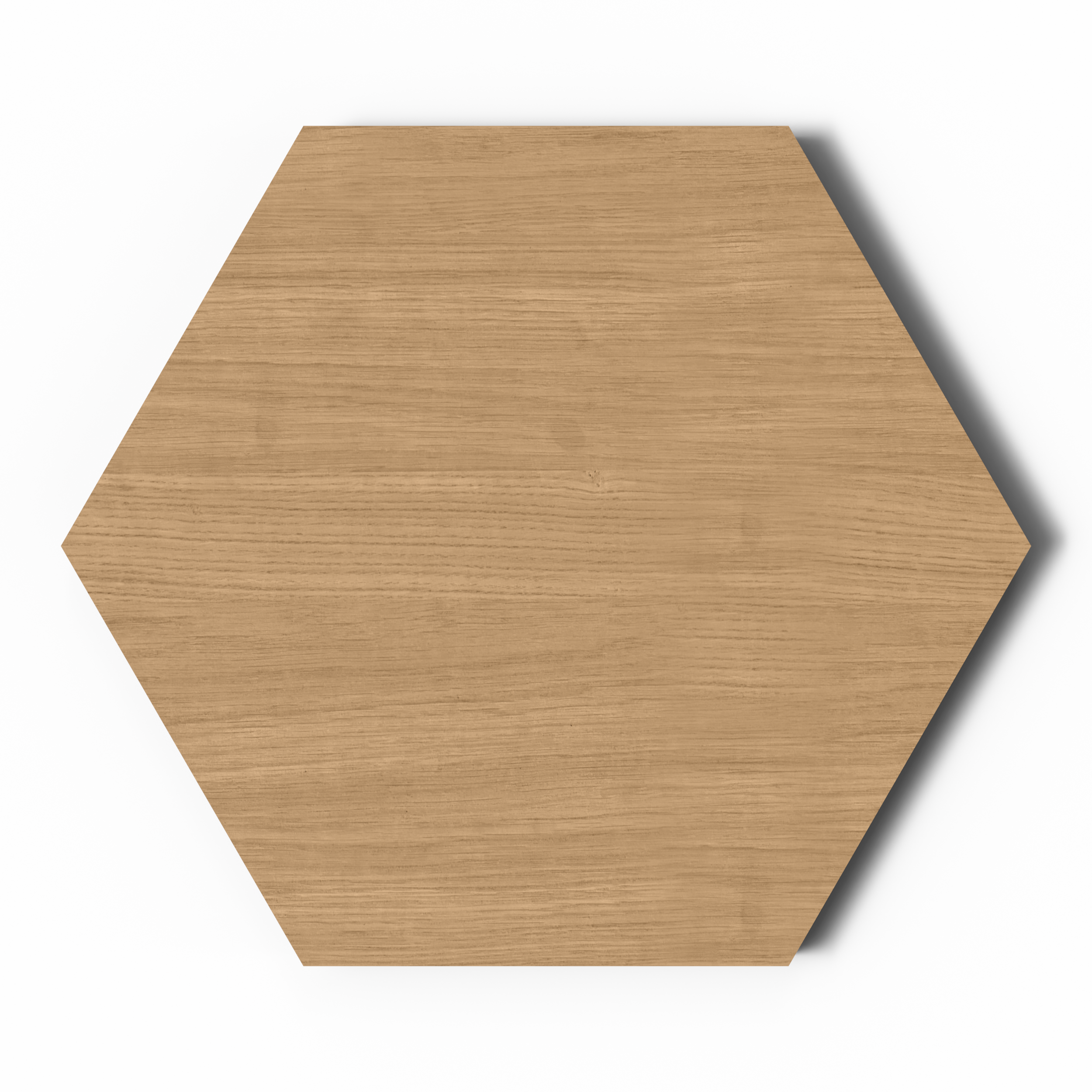 Panel de pared hexagonal de madera – chapa de roble natural sobre MDF ...