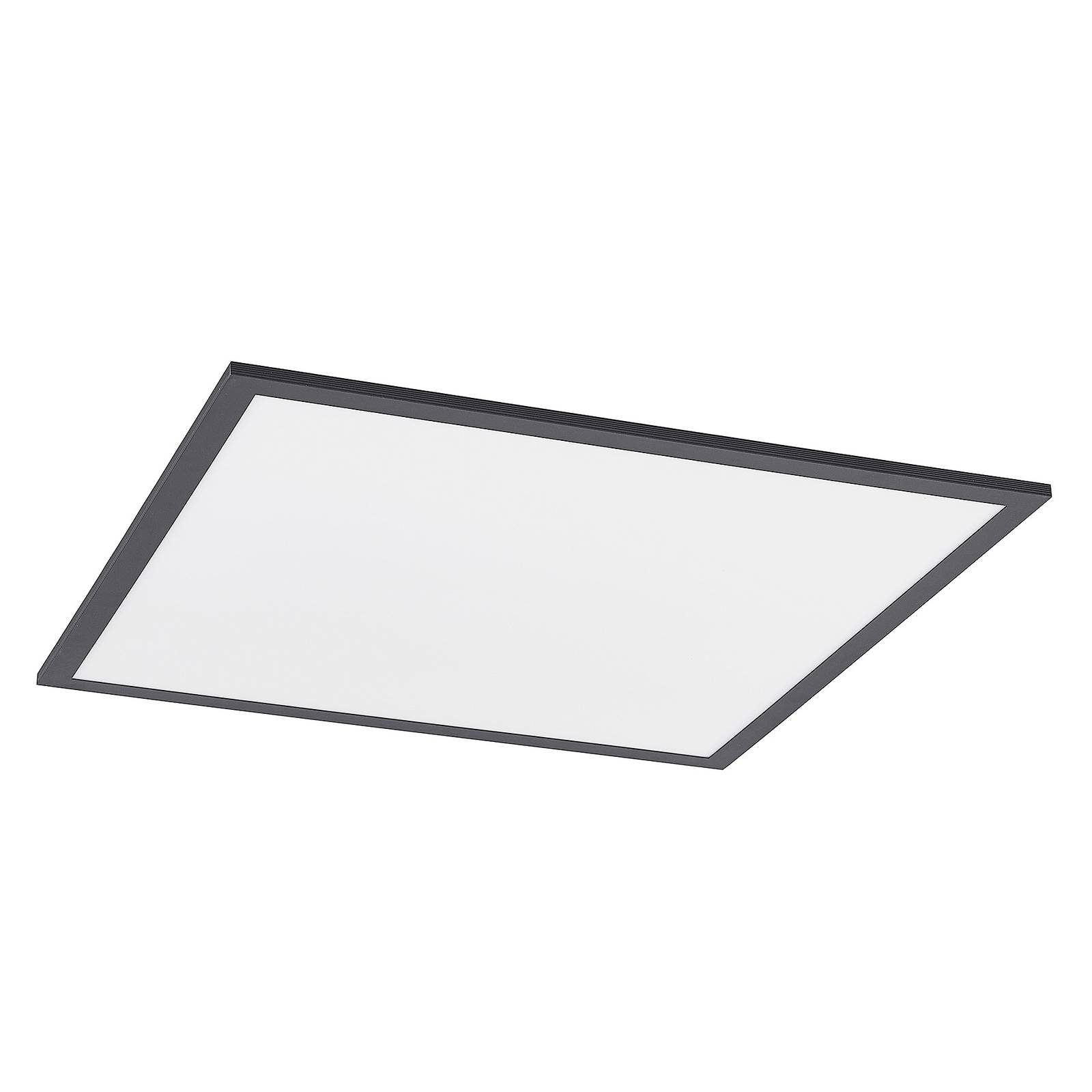 Lindby Panel LED Nelios, 62 x 62 cm, CCT, negro, metal, Lámpara de ...