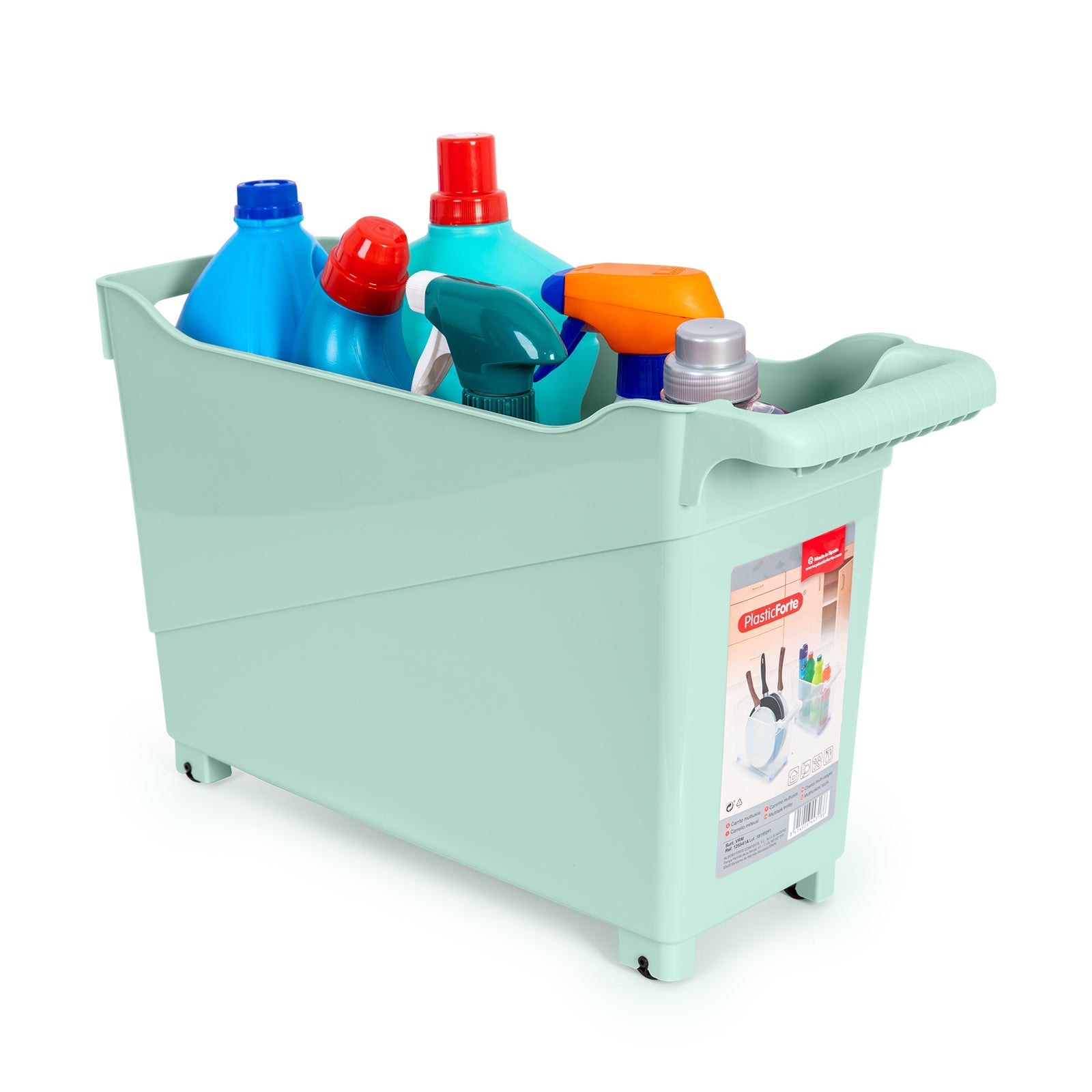 Plastic Forte - Cesta Organizadora con Ruedas Nº 1. Ideal Bajo ...