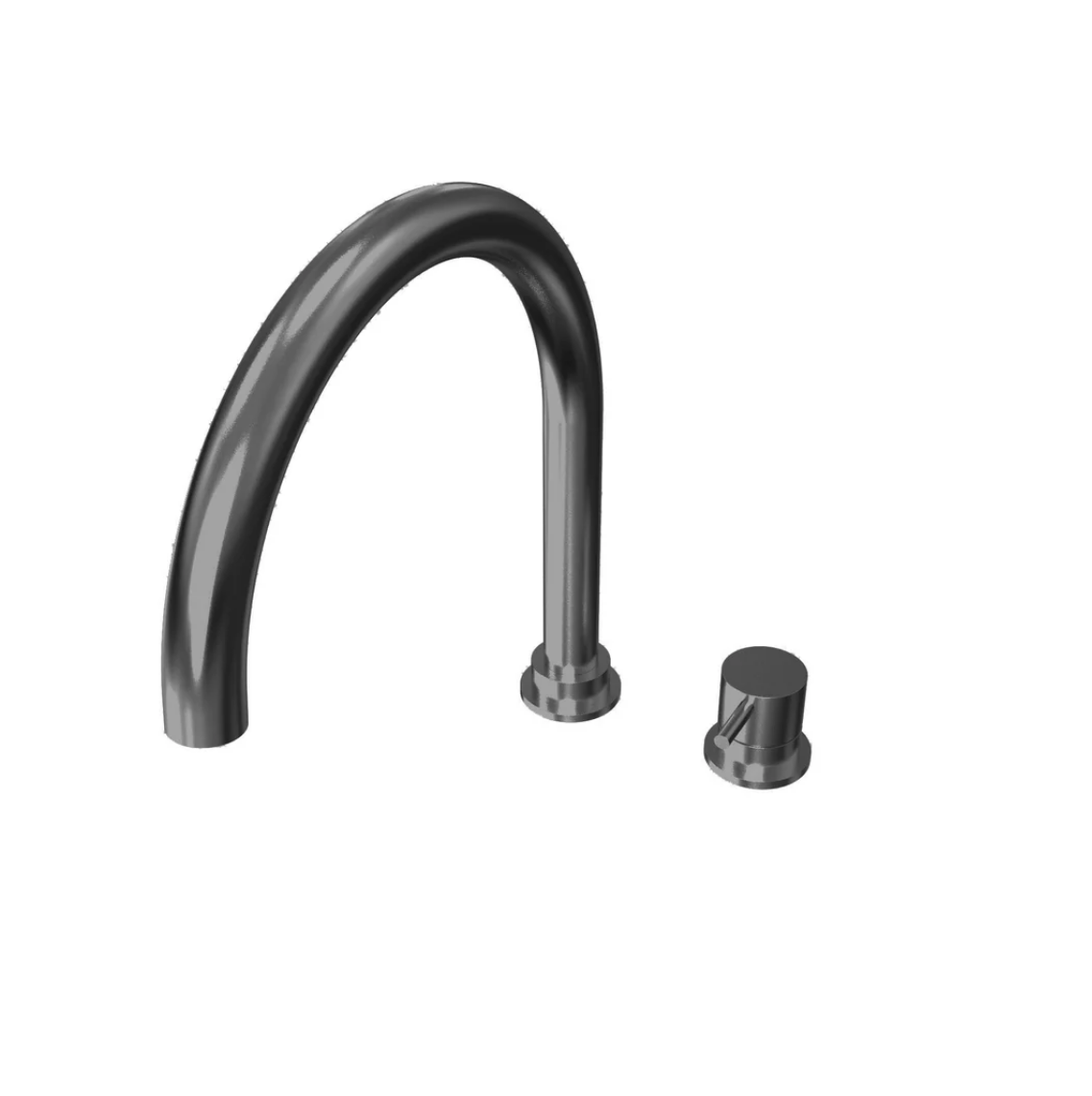 Grifo de cocina Waterevolution Flow de 2 agujeros Gris plomo PVD ...