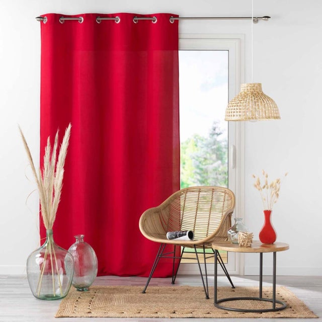 Rideaux rouge au meilleur prix | Leroy Merlin