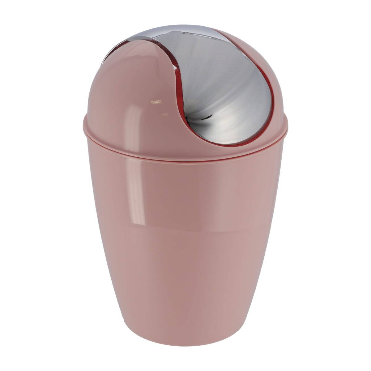 Tendance - Cubo de basura cónico con tapa 5,6l - rosa pálido | Leroy Merlin