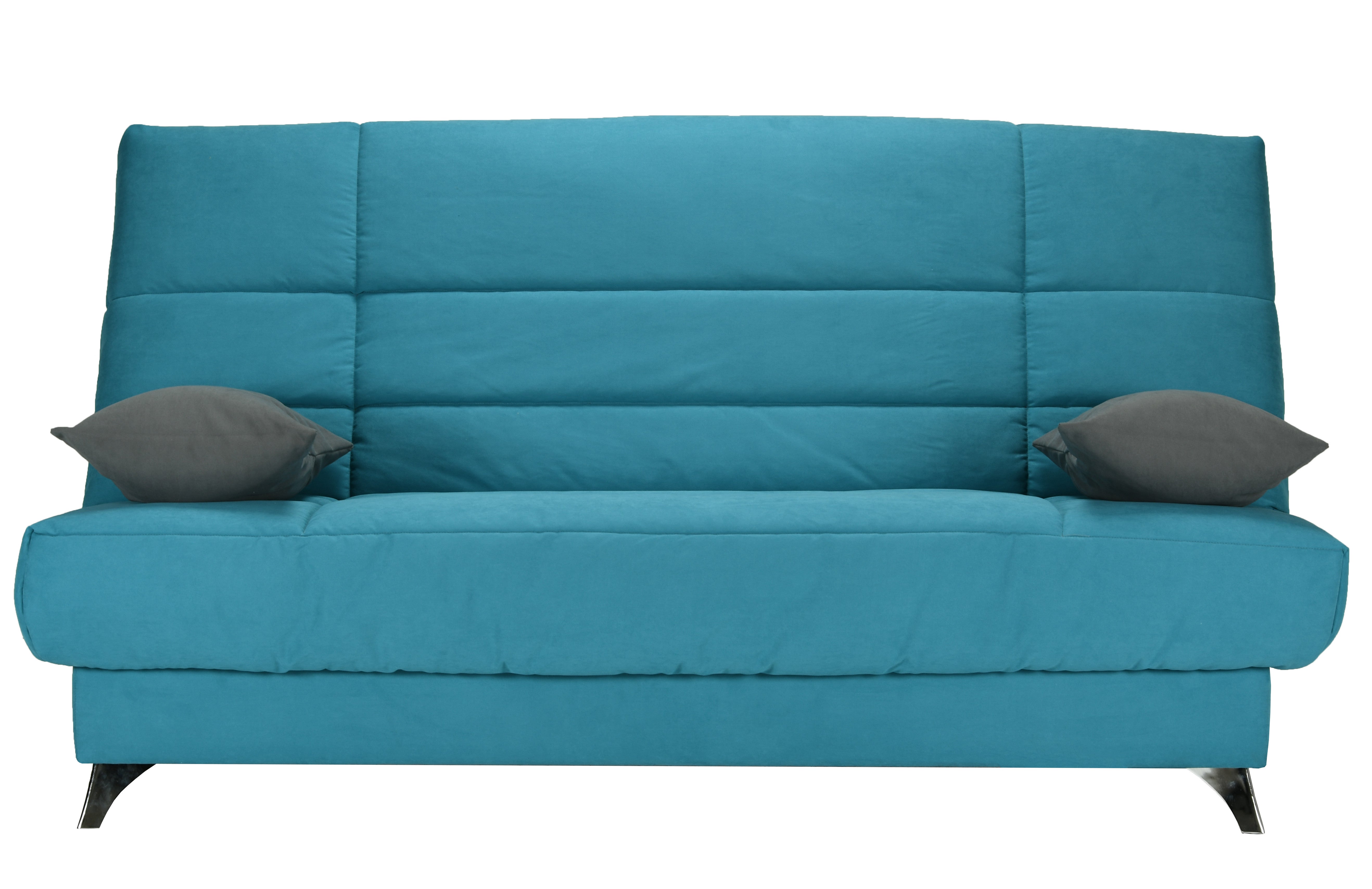 Banquette Clic-clac tissu 130x190 matelas Bultex 14cm avec rangement ...