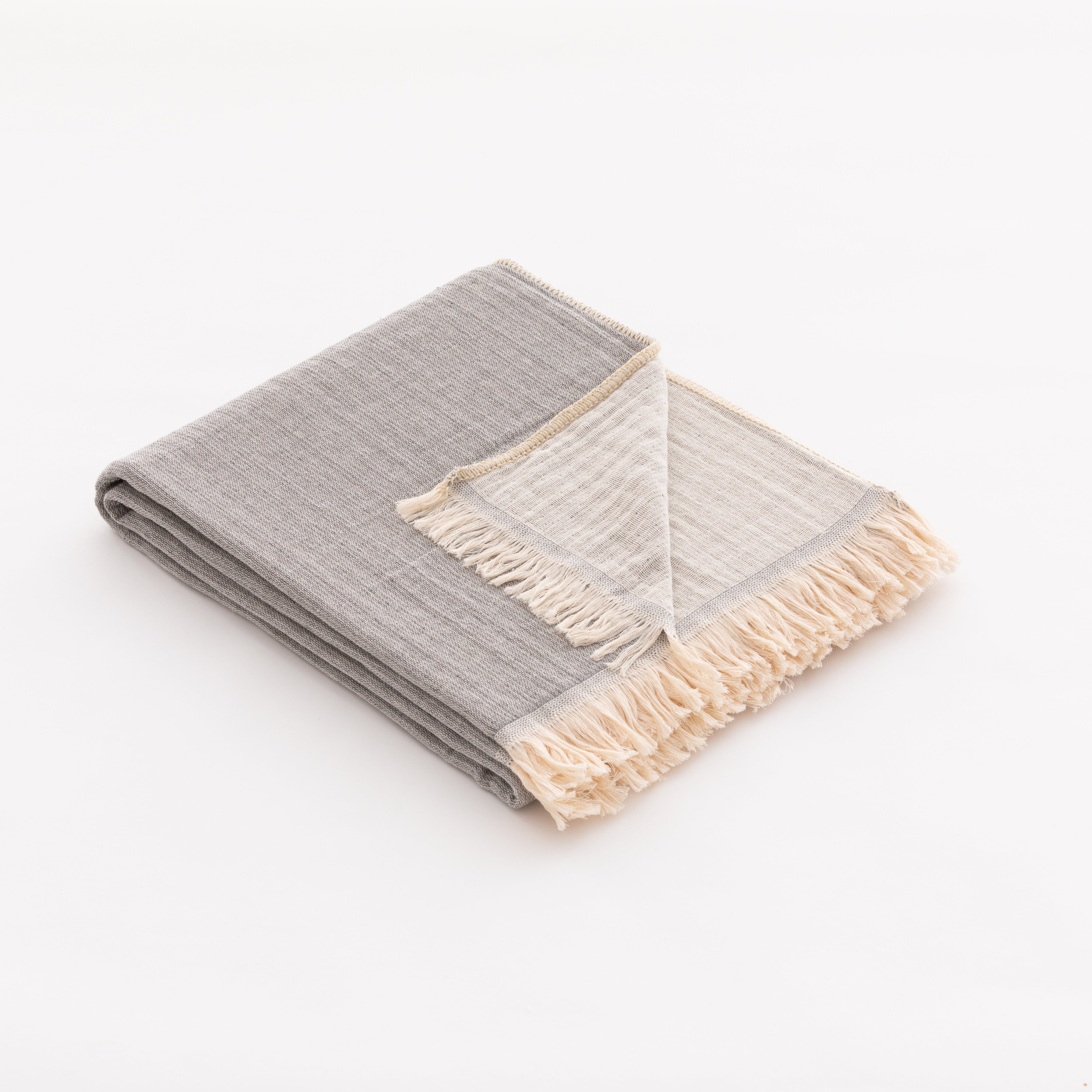 Manta Plaid Zac Gris - 130x170 cm, tacto felpa suave y transpirable ...