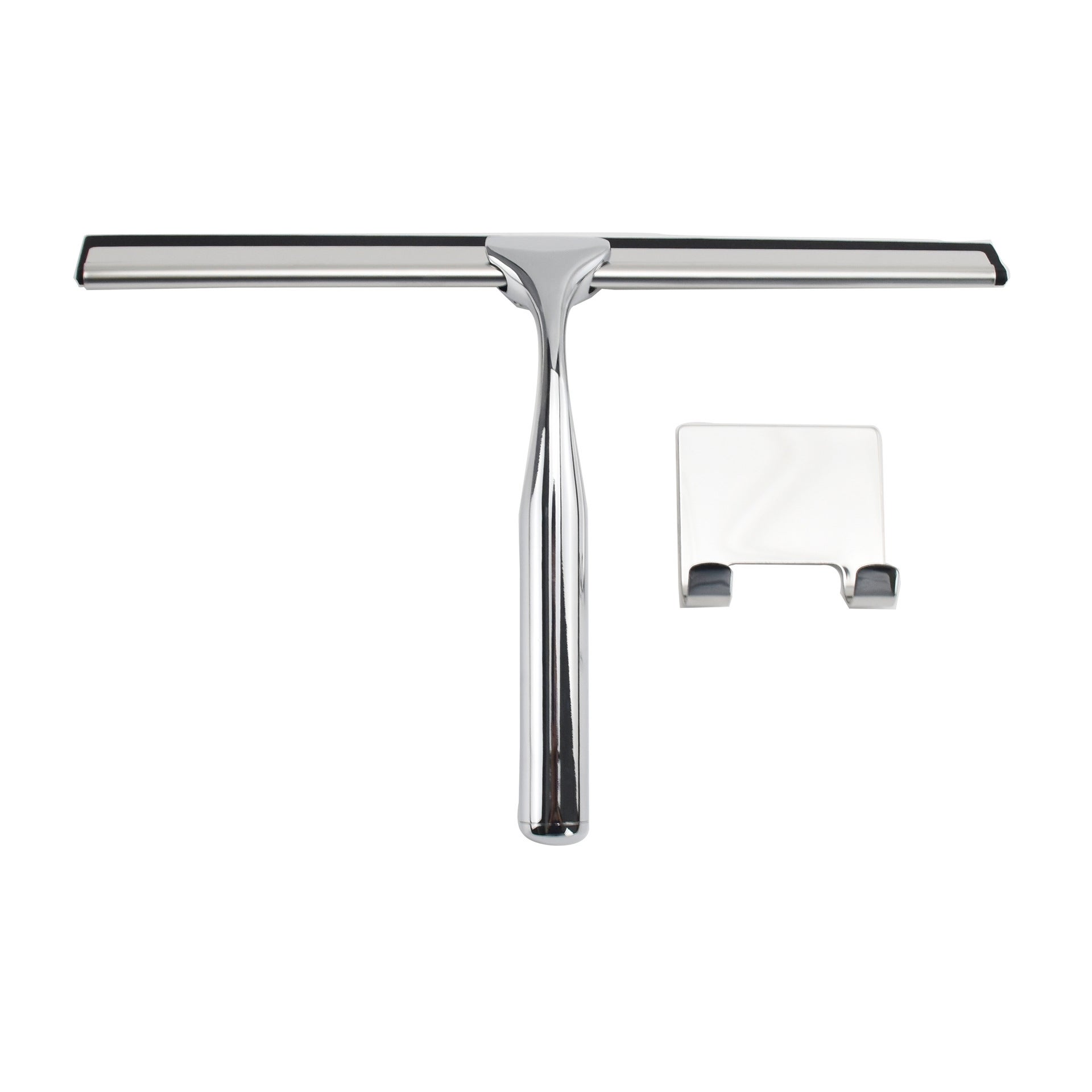 Raclette de douche en acier inoxydable, accessoire de nettoyage pour ...