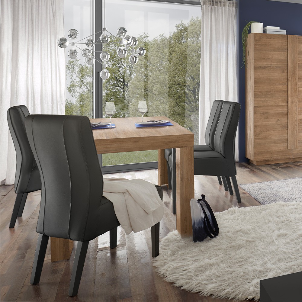 Table de salle à manger extensible en bois 90x137-185cm Eclipse Jupiter ...