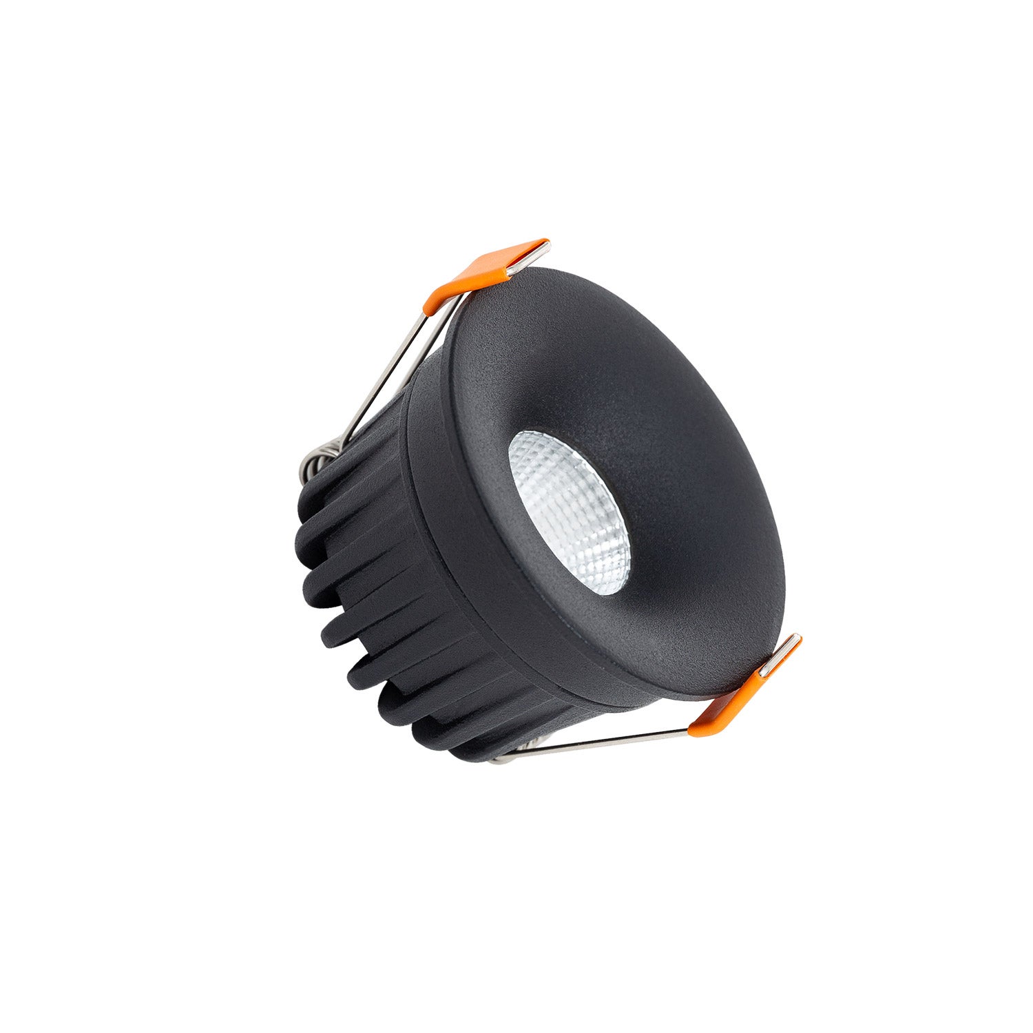 Spot Downlight LED 4W Rond MINI Dimmable Dim to Warm Coupe Ø 45 mm Noir ...