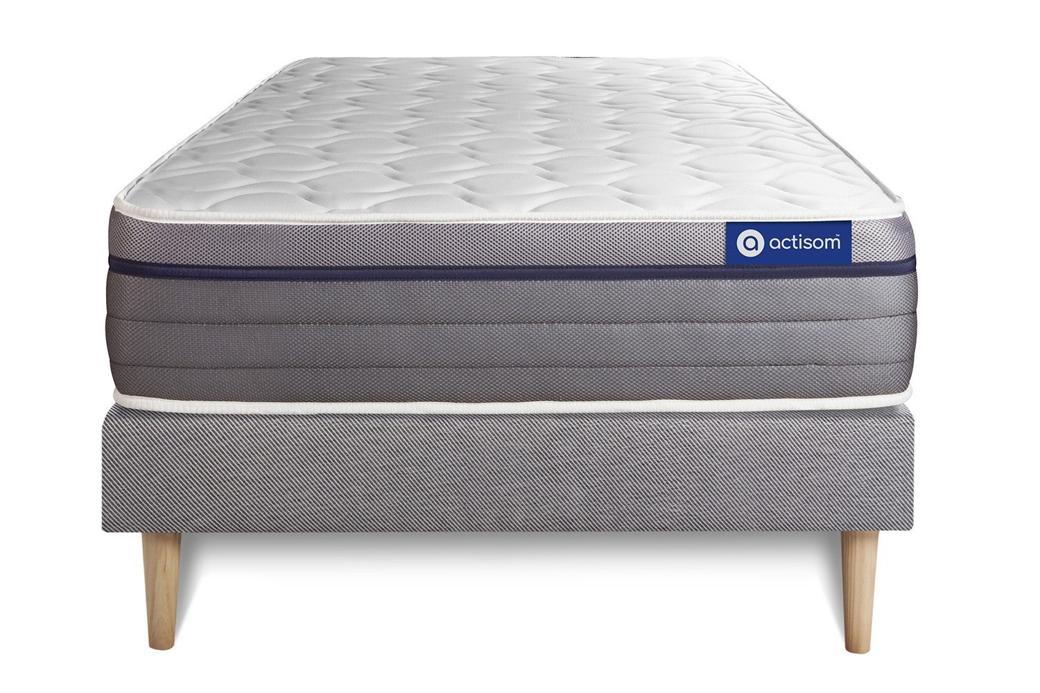 Ensemble matelas 120 x 190 cm Actiflex zen - Ressorts ensachés et ...