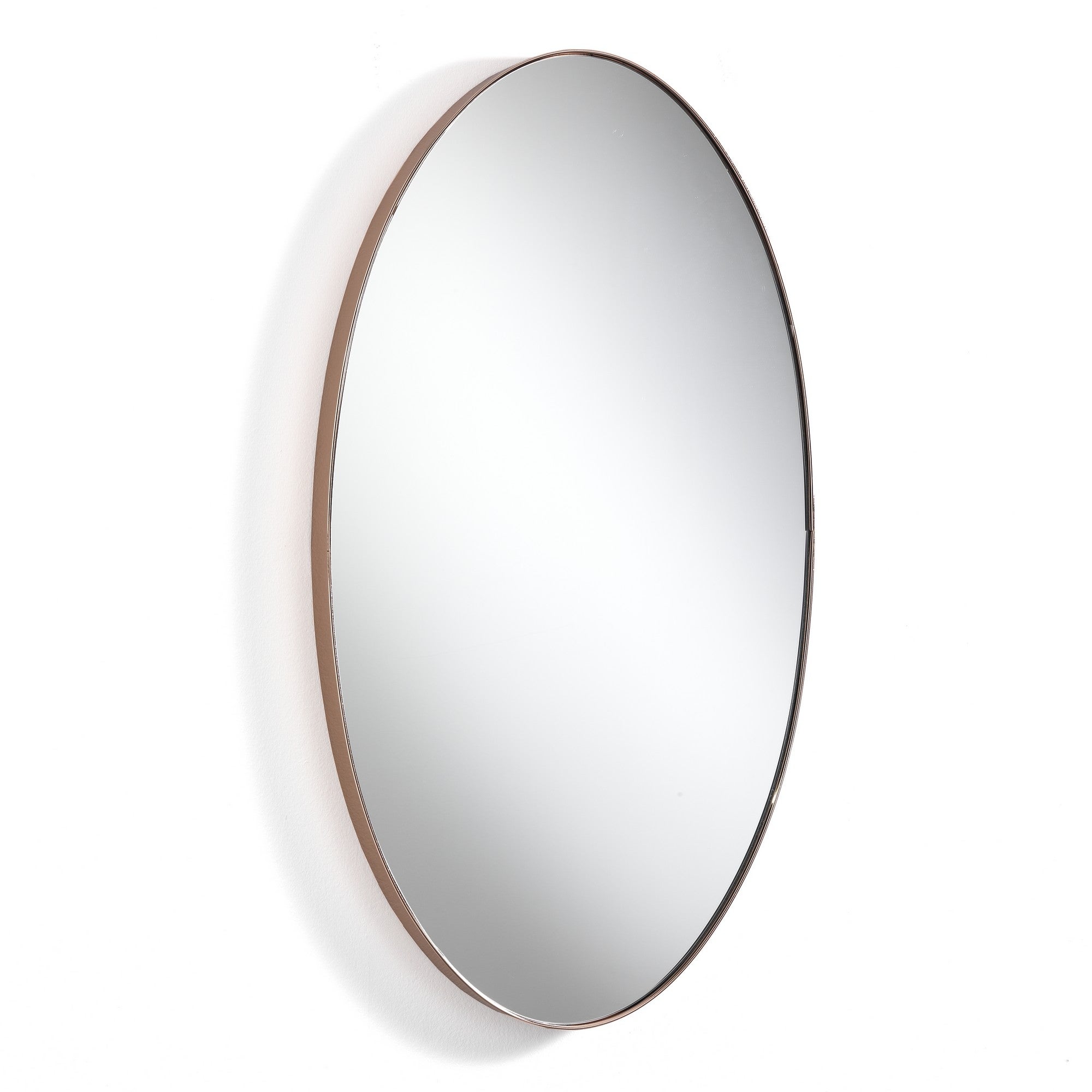 Miroir mural RYAN COPPER H.80xL.45 cm en acier finition cuivre poli ...