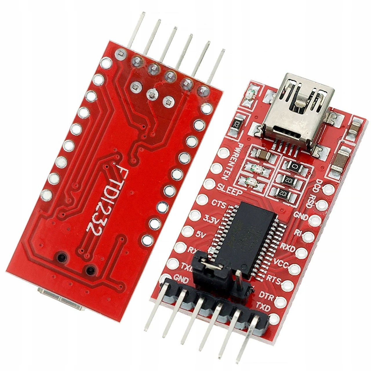 Module Convertisseur USB-UART FT232RL – Interface RS232 TTL | 3,3V/5V ...