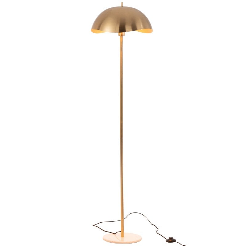 Lámpara alta de metal dorado 30*30*150 cm | Leroy Merlin