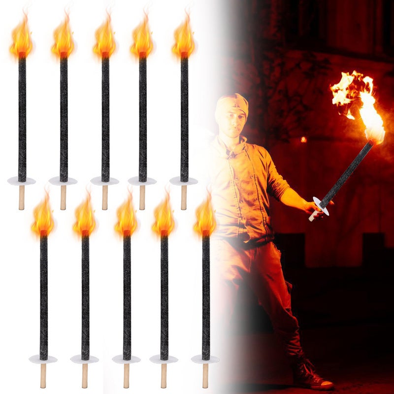 200x Torche jardin 42cm Torches Coeur de flamme Torche de jardin Torche ...