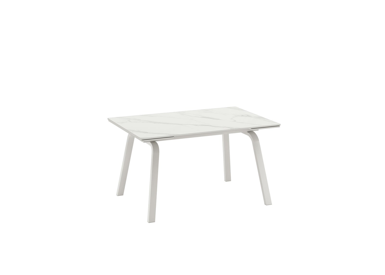 Dylan - Mesa extensible (140/200 x 80 cm) en cerámica blanca | Leroy Merlin