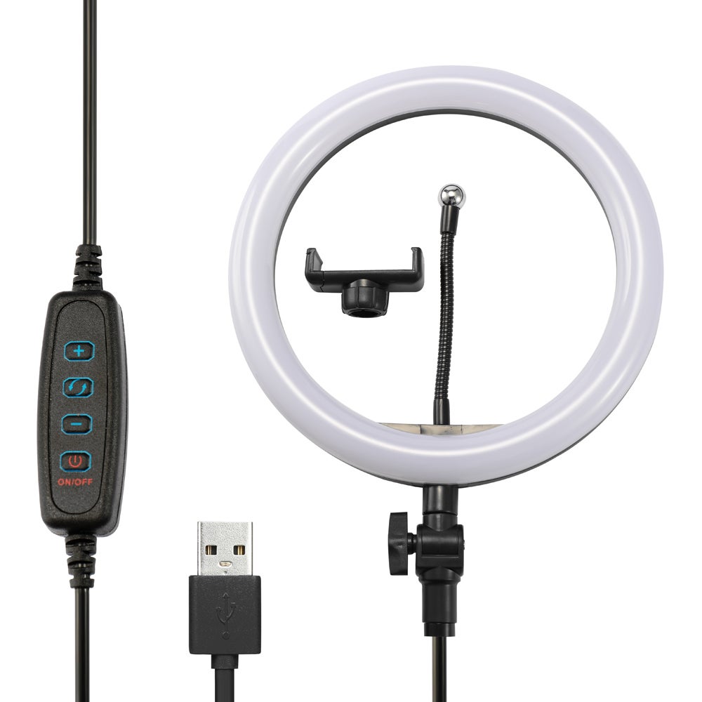 Anillo de luz para selfies con luces LED regulables | Leroy Merlin