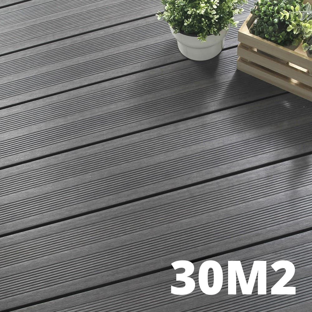 Kit de terraza Composite ATLANTA 30m² - 91 tarimas (220 x 14,5 x 2,25 ...