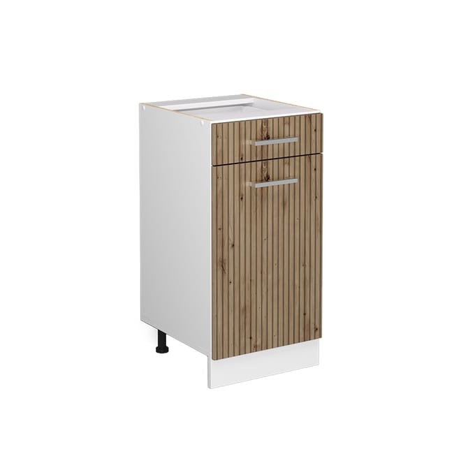 Vicco Meuble Cuisine R Line Chêne Artisan 40cm Sans Pt Leroy Merlin