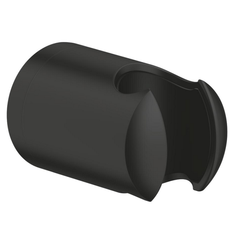 Support mural pour douchette GROHE Vitalio noir mat | Leroy Merlin
