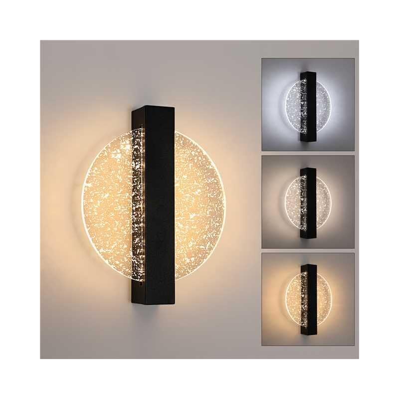 Applique Murale LED Dimmable Moderne Rond Lampe murale 3000K/4000K ...