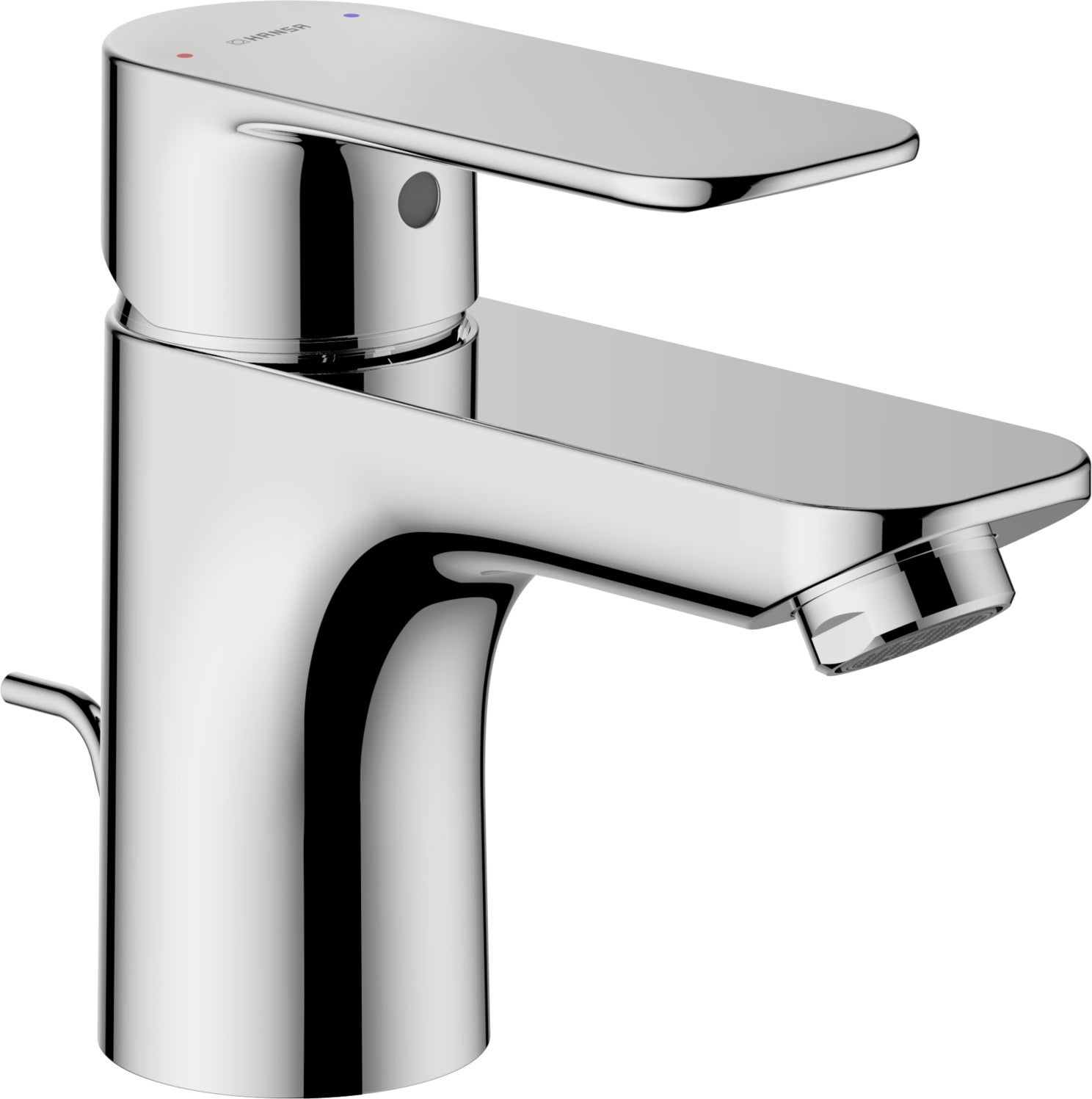 HANSA HANSABASIC Mitigeur de lavabo, saillie 101 mm, avec tirette ...