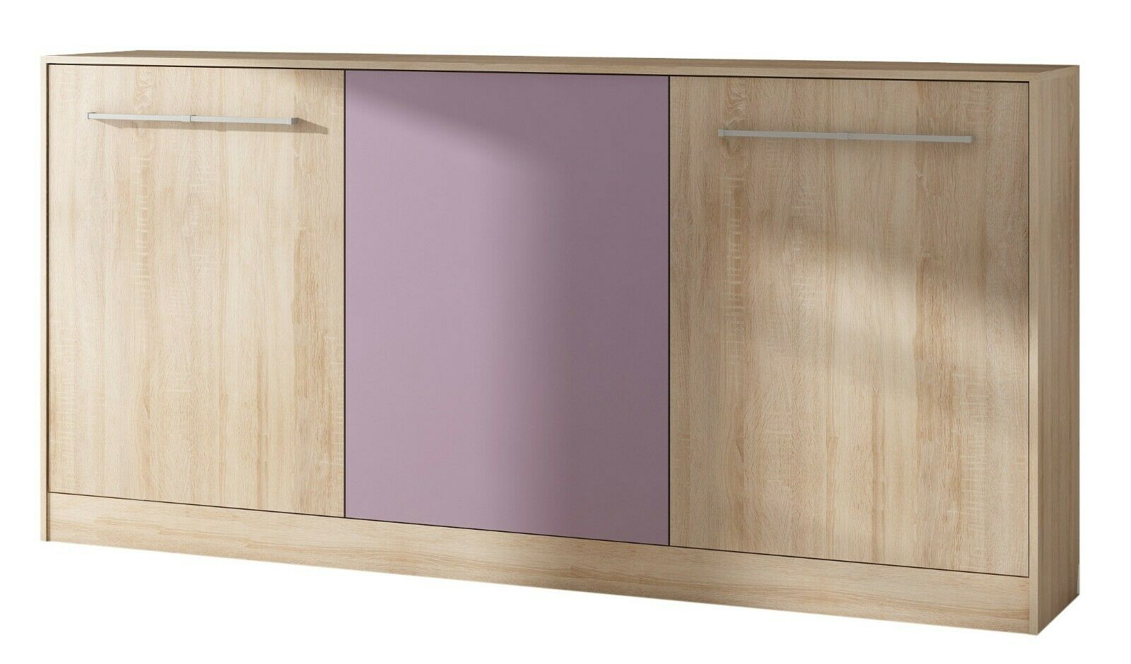 Armoire Lit escamotable Horizontal 90x200 cm Sonoma Violet Lit ...