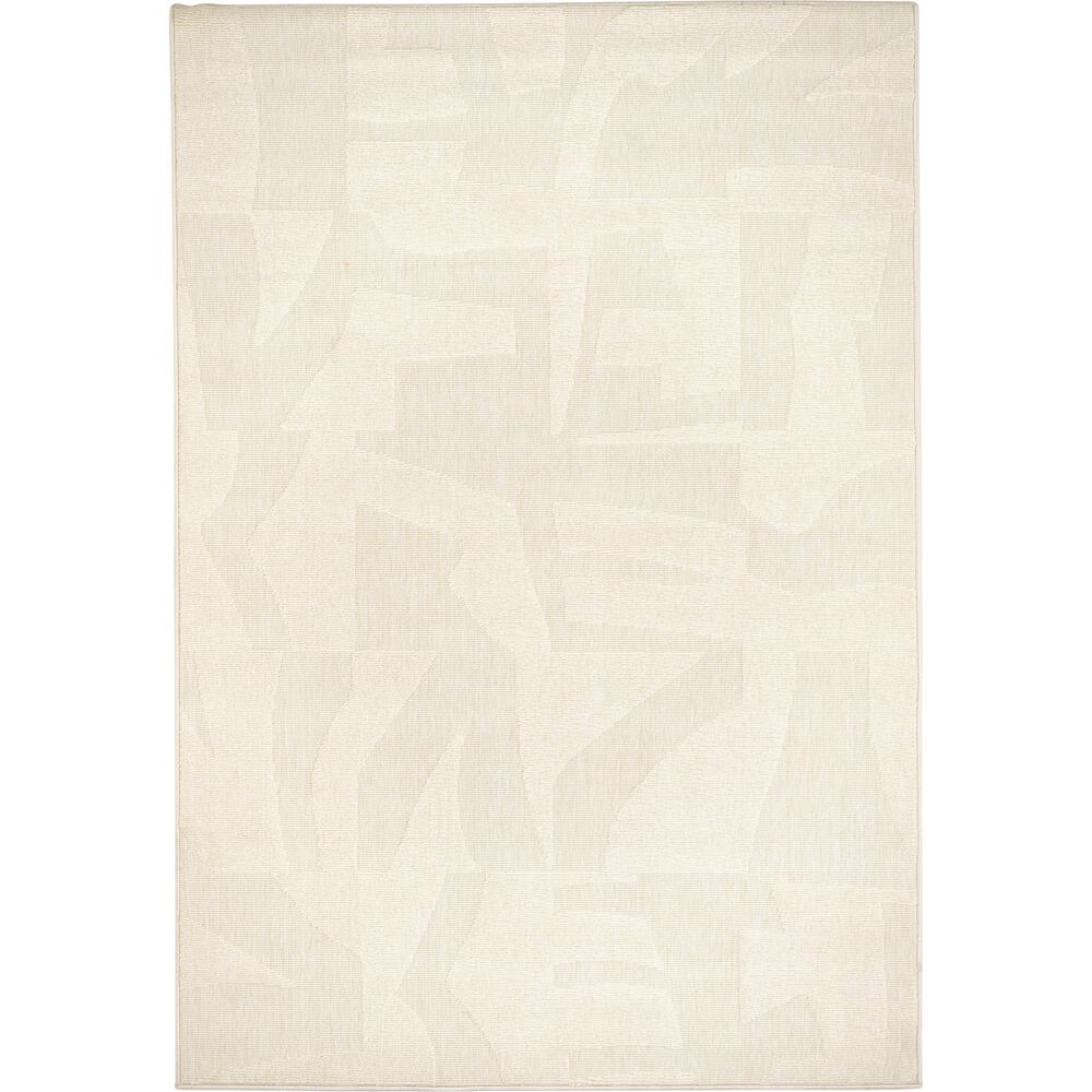 Tapis Synthétique Blanc écru MEZZO ALINEA - L160 x larg230 x Ep. 1 cm ...