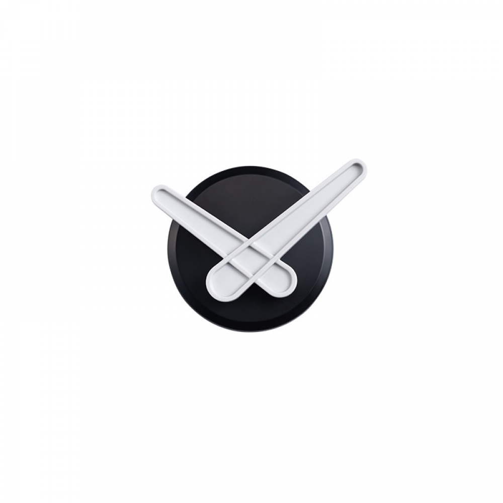 Noir-Crochet d'horloge simple crochet mural crochet collant porte-clés ...