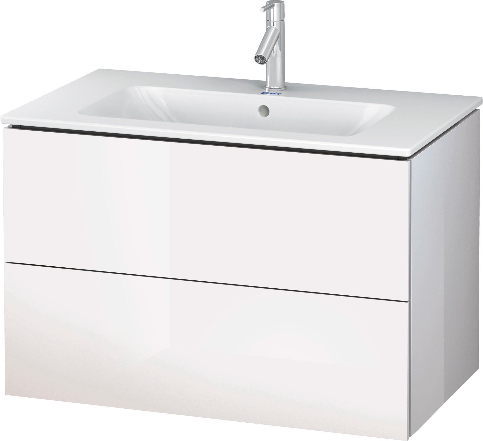 Duravit L-Cube bâti-support lavabo suspendu, 2 tiroirs, 820x550x481mm ...