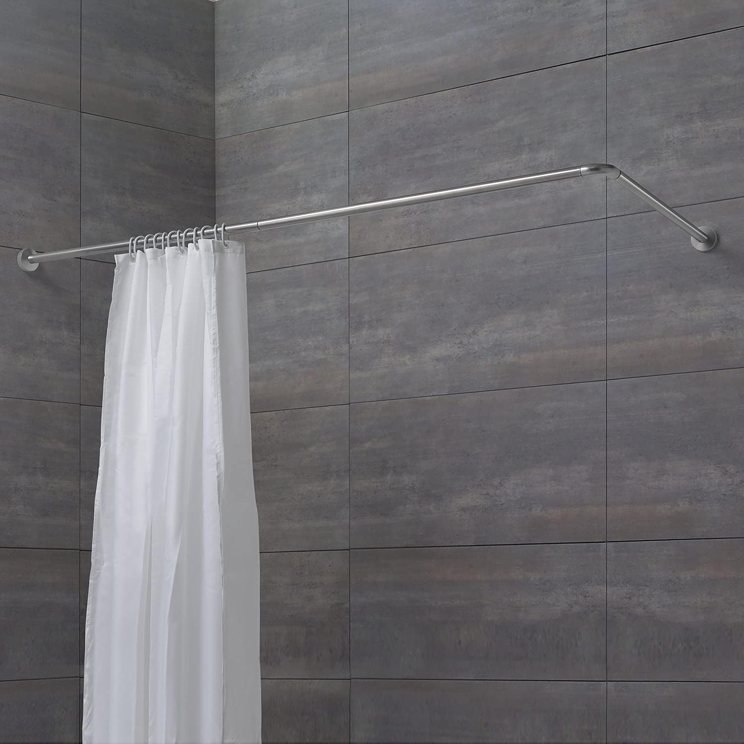Asta doccia angolare 80x170 cm di Gedy - Alluminio Anodizzato | Leroy ...