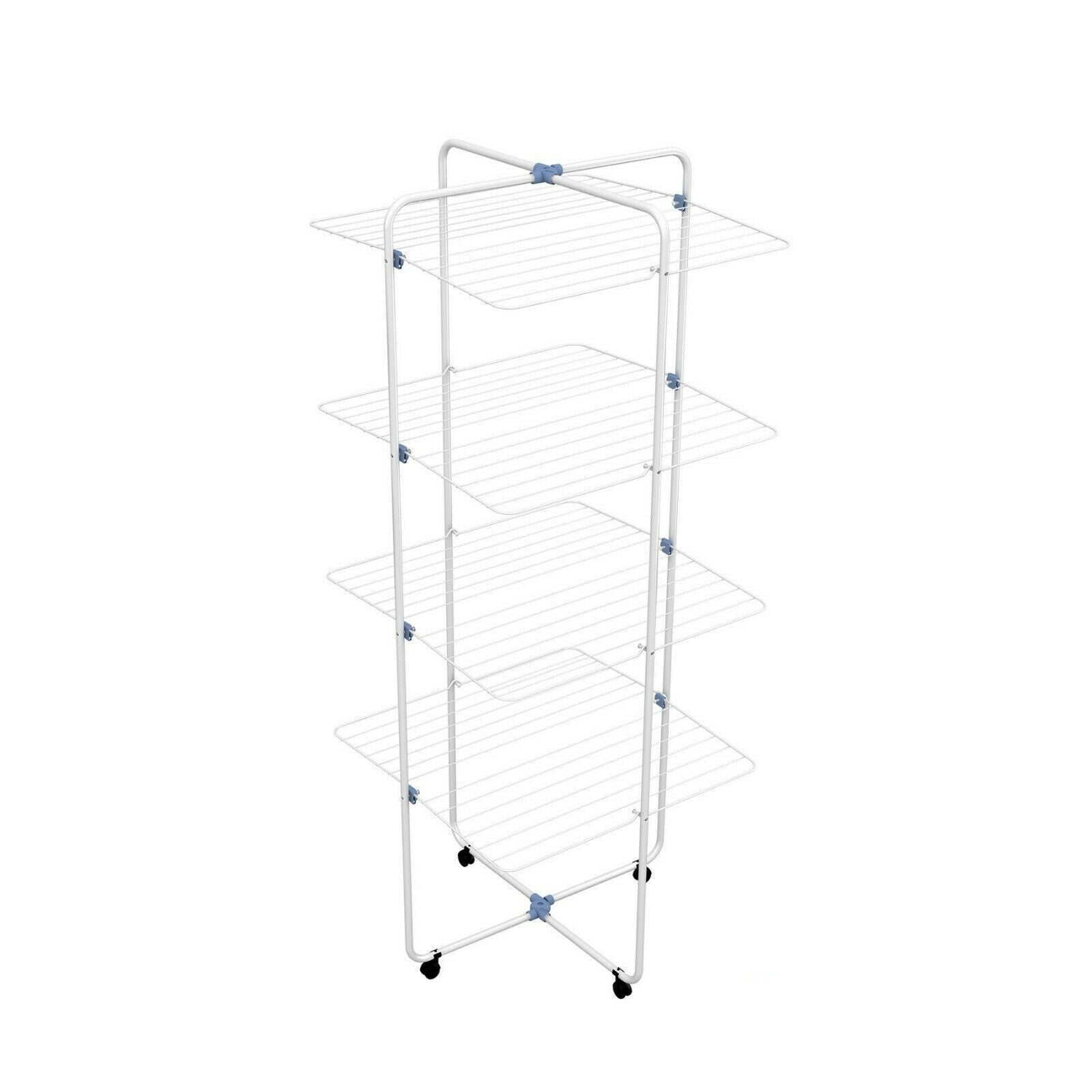 Etendoir à linge à tour verticale avec 4 niveaux de pliage cm 70x70 ...