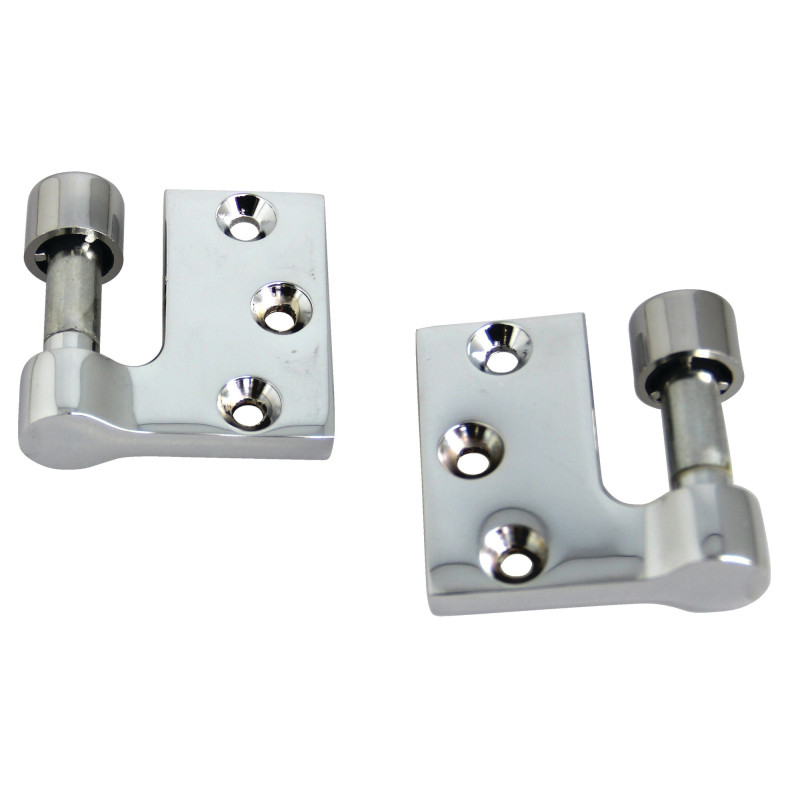 Paire de fiches à entailler Chromé mat STREMLER 3204.31.0 X 2 | Leroy ...